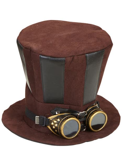 Steampunk Hut mit Brille für Erwachsene 24h Versand Funidelia