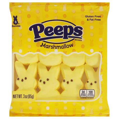 Peeps Marshmallow Easter Bunnies Yellow Shop Candy At H E B
