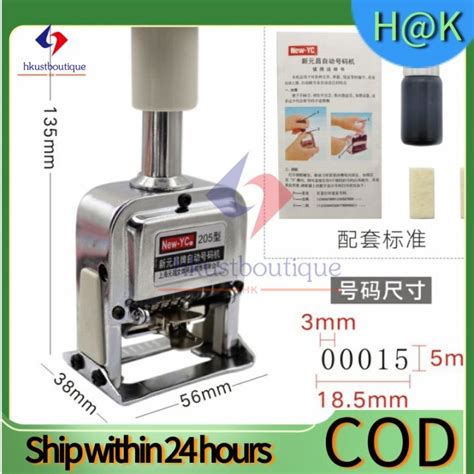 Ready StockMetal Number Machine 7 Position Automatic Numbering