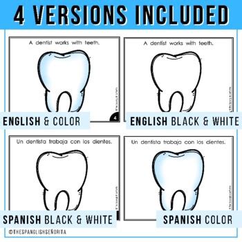 The Dentist Community Helpers Emergent Reader English And Spanish