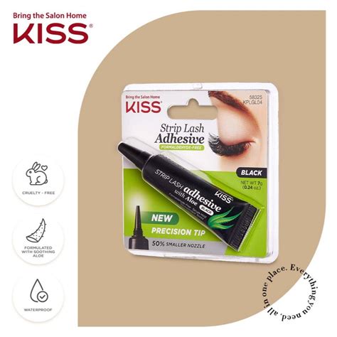 Kiss Strip Lash Adhesive With Aloe Black Shopee Philippines