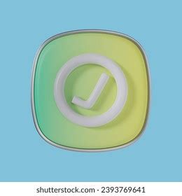 Checkmark Mobile App D Icon Stock Illustration Shutterstock