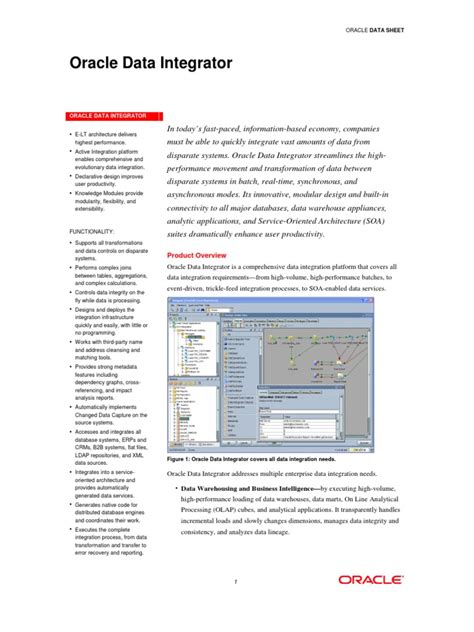 Oracle Data Integrator Data Sheet Docsharetips