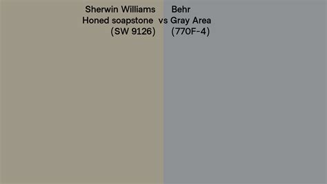 Sherwin Williams Honed Soapstone SW 9126 Vs Behr Gray Area 770F 4