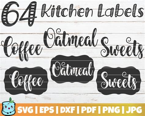 Art And Collectibles Clip Art Dxf Pantry Labels Farmhouse Style Pantry