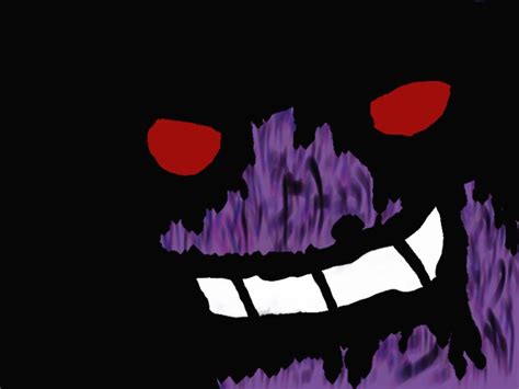 Creepy Gengar By Brushgod190 On Deviantart