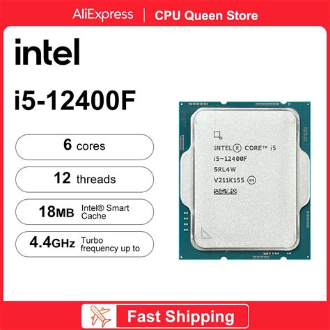 Intel New Core I5 12400f 12th 4 40ghz 6 Core 12 Thread Cpu Processor 10nm L3 