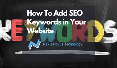 Where How To Add SEO Keywords To Your Website 2023