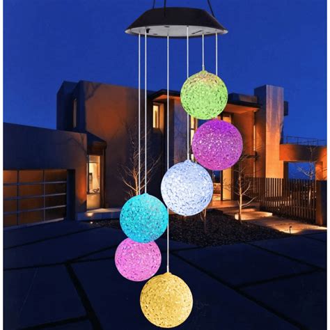 Lámpara De Campana De Viento Solar Led Lámpara De Campana De Viento