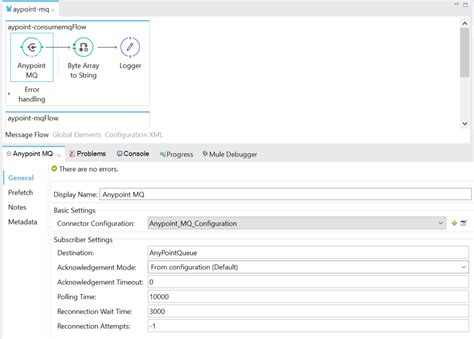 Consume Message From Anypoint MQ MQ Connector