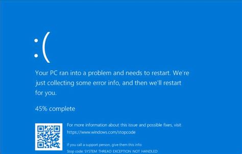 Устранение ошибки на Windows 10 machine check exception