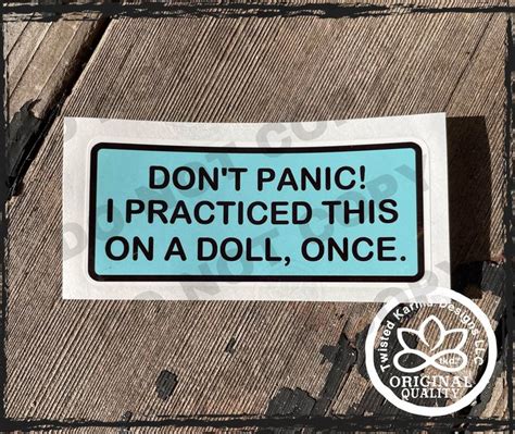 Dont Panic Cpr Medical Humor Sticker Ems Emt Paramedic Etsy Medical Humor Paramedic