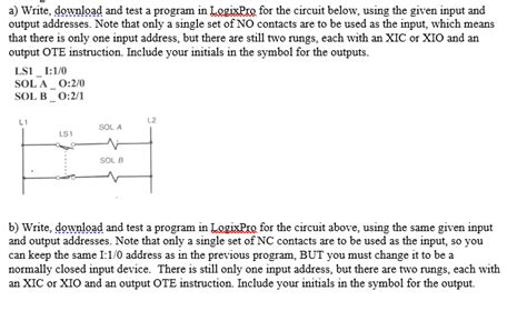 A Write Download And Test A Program In Logixpro For