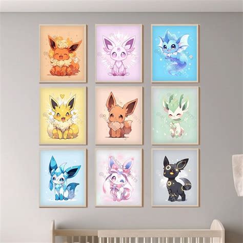 Eevee Poster Decor Etsy