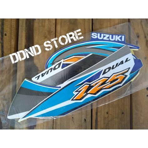 Jual Stiker Sticker Striping Tahun Muda Suzuki Ts 125 Warna Biru Lokal
