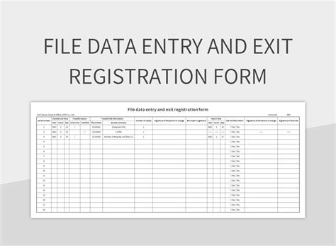 Free Data Entry Templates For Google Sheets And Microsoft Excel