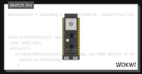 消息队列封装Serial println Copy Wokwi ESP32 STM32 Arduino Simulator