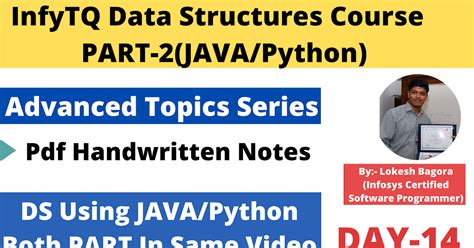 Infytq Data Structures Using Javapython Part 2 Notes Handwritten