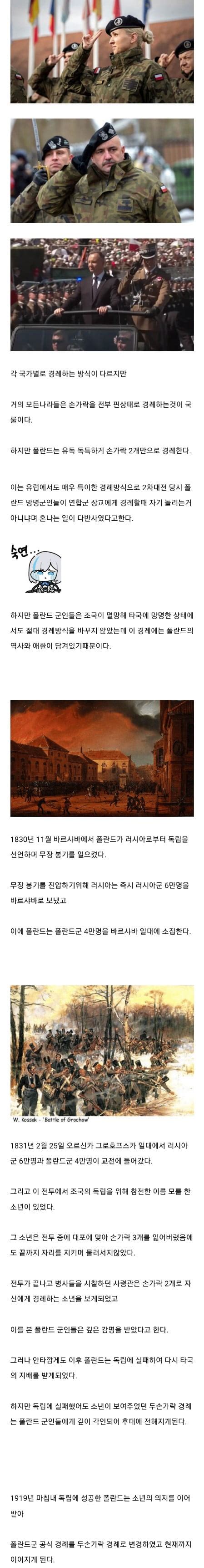 폴란드 군인이 두손가락 경례 하는 이유 에누리 쇼핑지식 자유게시판
