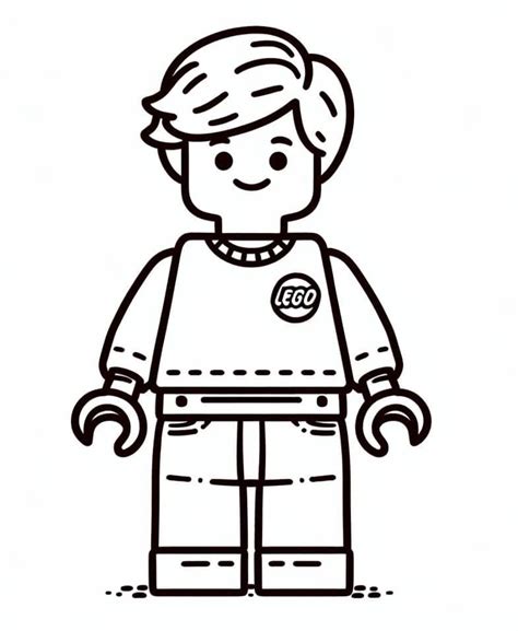 Lego Menino Para Colorir Imprimir Desenhos Hot Sex Picture