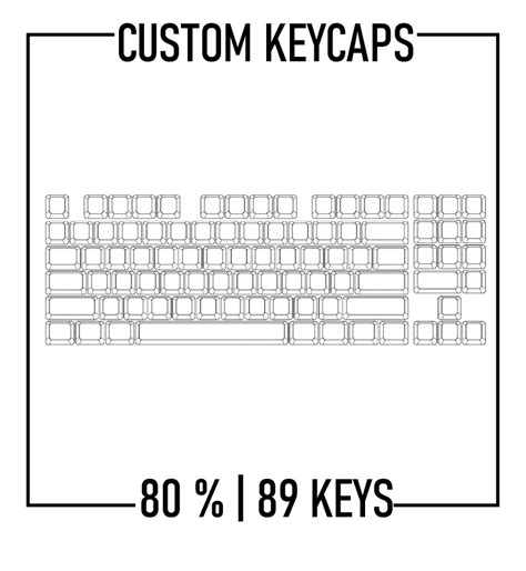 80 Custom Keycaps Set Ansi 89 Keys Goblintechkeys