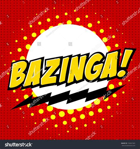Bazinga Comic Speech Bubble Cartoon Stock Vector Royalty Free 156901565 Shutterstock