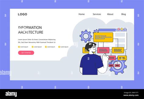 Information Architecture Web Or Landing A User Interacts With