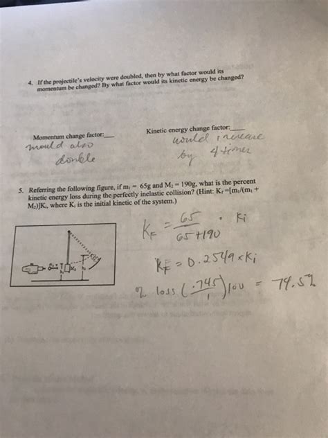 Solved Experiment 10 The Ballistic Pendulum Equipment