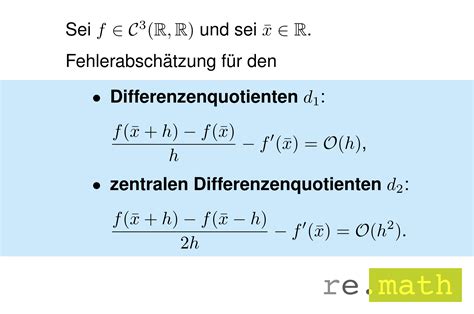 Remath Differenzen Quotient 2