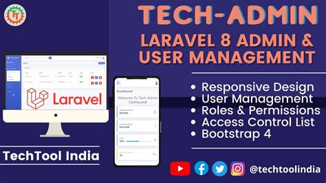 Laravel Admin Panel Starter Kit Tech Admin Laravel Bootstrap