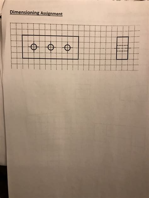 Solved Name Dimensioning Assignment For The Following Three Chegg