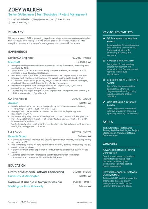 QA Manager Resume Examples Guide For
