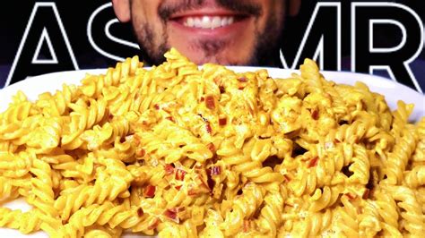 ASMR FUSILLI CURRY PASTA EATING SOUNDS NO TALKING MUKBANG YouTube