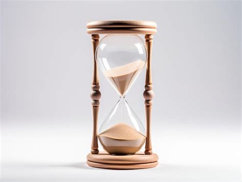 Premium Ai Image Hourglass Turning Over New Beginnings Isolated On