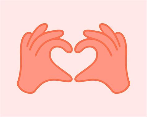 Hands Making Or Formatting A Heart Symbol Icon I Love You Heart Sign