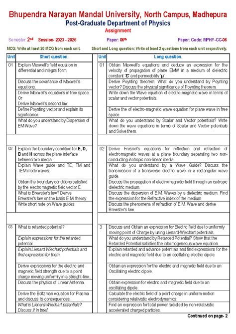 Pgp Cc 06 2023 2025 Assignment Electrodynamicsandplasma Bhupendra