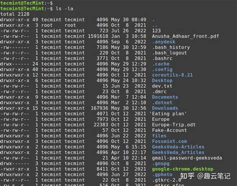 linux中的20个基本“ls”命令示例 知乎