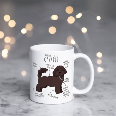 Chocolate Cavapoo Coffee Mug Cute Cavapoo T Cavoodle Mom Dad