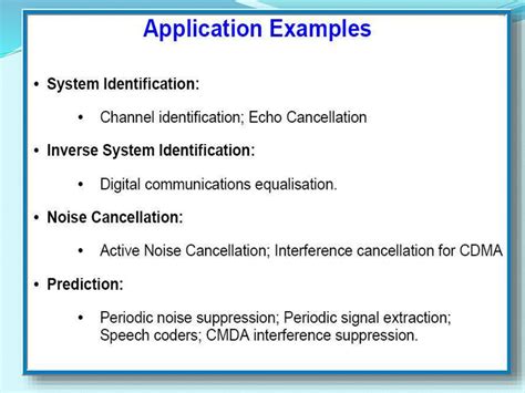 Introduction To Adaptive Filtering And Its Applicationsppt
