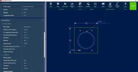 Question Regarding Hss Base Plate Design In Staad Ram Connection R