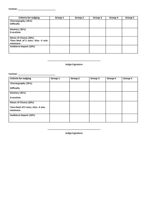 Criteria For Judging Docx