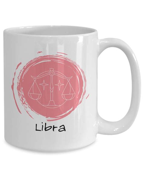 Libra Libra Gifts 15oz White Ceramic Coffee Mug Libra Coffee Mug Cup