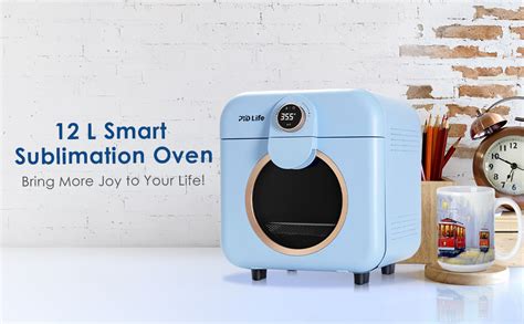 Pyd Life Mini Sublimation Oven Machine 12 L 120 V 1600 W Light Blue