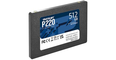Patriot 512GB P220 Series SATA III 2.5" Internal SSD P220S512G25