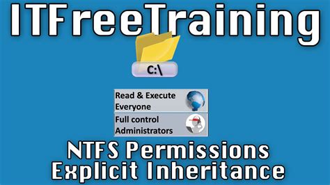 ntfs explicit and inherited permissions youtube