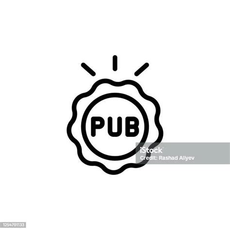 酒吧標誌 標籤圖示簡單的線條 概述國際啤酒日圖示的向量元素為 Ui 和 Ux 網站或移動應用程式向量圖形及更多international
