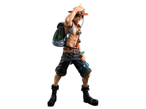 One Piece P O P Neo DX PVC Statue Portgas D Ace Limited Ver 23 Cm