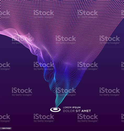 동적 입자 배열입니다 3d 미래 기술 스타일입니다 추상적인 배경입니다 벡터 일러스트입니다 데이터에 대한 스톡 벡터 아트 및 기타 이미지 Istock