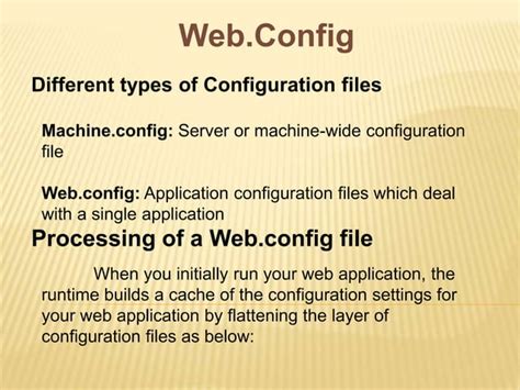 Webconfiguration Ppt