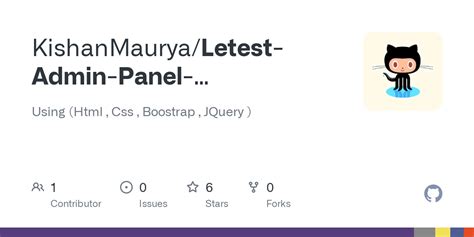 Github Kishanmaurya Letest Admin Panel Responsive Template Using